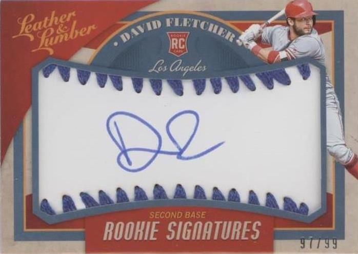 2019 Panini Leather & Lumber - David Fletcher #131 Rookie Signatures ...