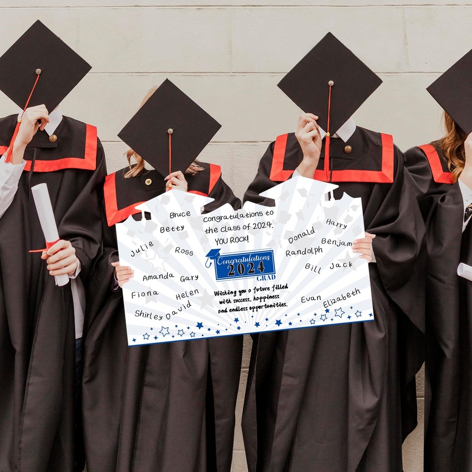 CHENRINDECO Jumbo Graduation Card 2024 Graduation Party Decorations ...