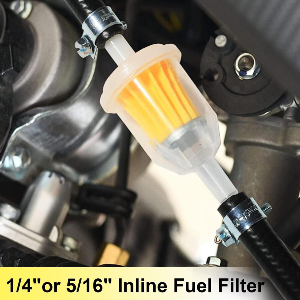 10/20/30Pack Motor Inline Gas Oil Fuel Filter Small Engine for 1/4'' 5/ ...