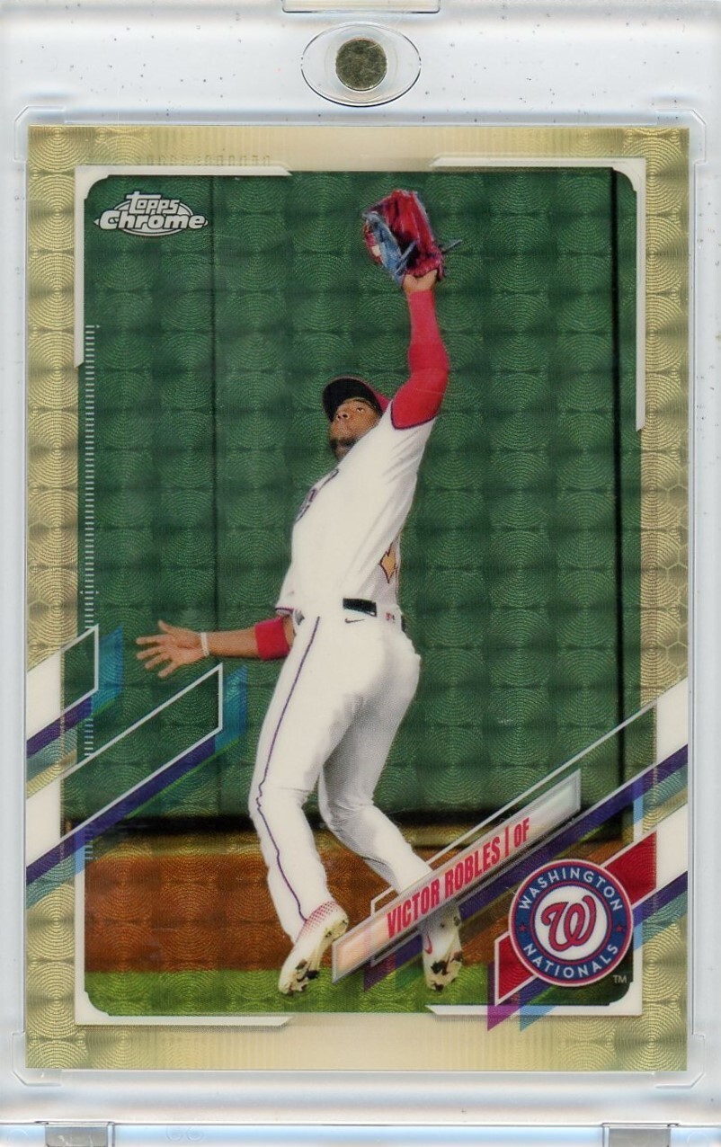 2021 Topps Chrome Victor Robles 1/1 Superfractor One of One Washington ...