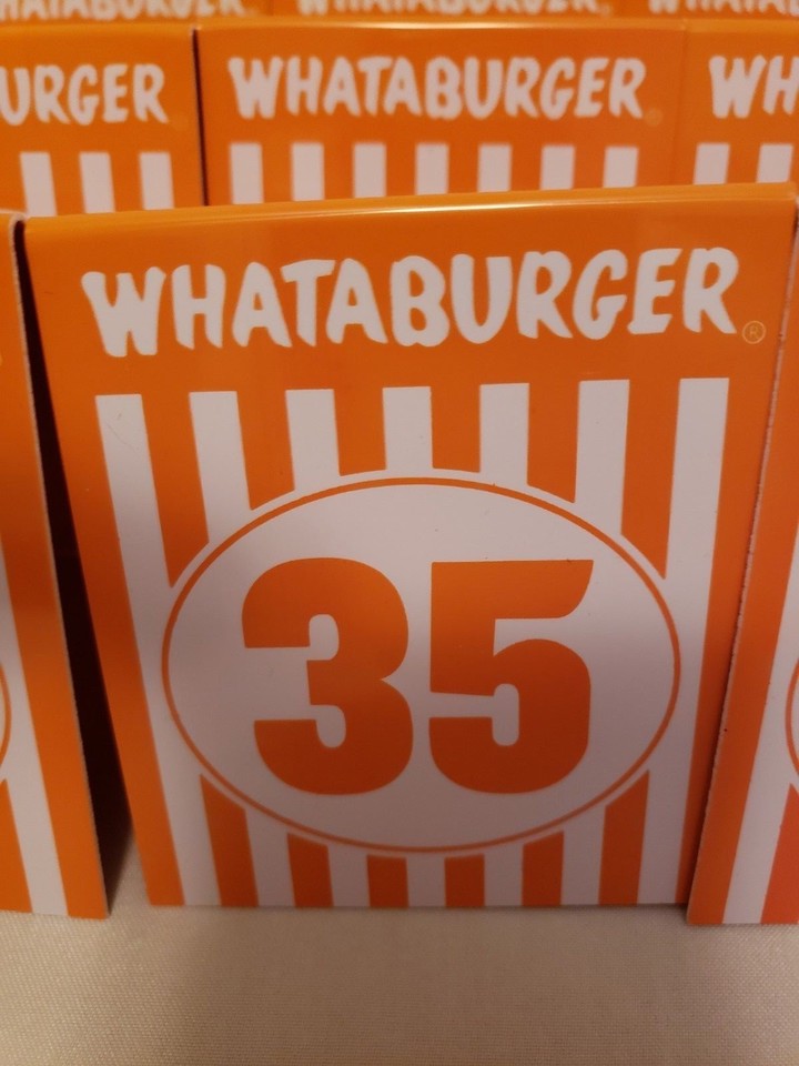Individual WHATABURGER Restaurant Table Tent Numbers - Modern Glossy | eBay