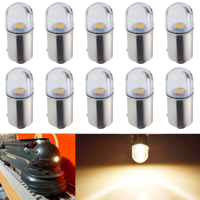 10X 1445 Warm White Light LED Bulbs 18V Bayonet Base Bulb for Lionel ...
