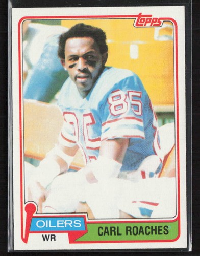 1981 Topps Coca-Cola Houston Oilers #10 Carl Roaches | eBay