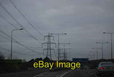 Photo 6x4 Pylons by Junction 13, M3 Eastleigh c2011 | eBay UK