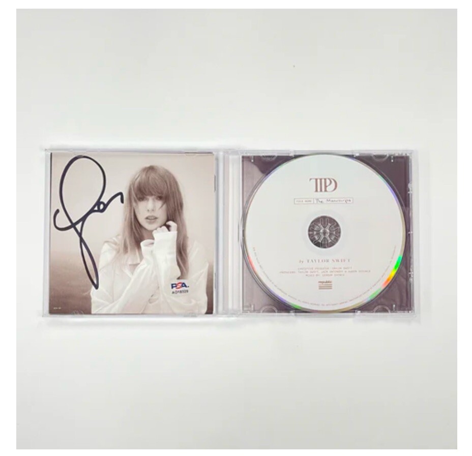 🔥 Taylor Swift TTPD Signed CD & Eras Tour Book Bundle Ships Today Both ...
