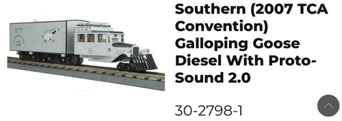 RARE TCA MTH 30-2798-1 Rio Grande Southern Galloping Goose Diesel PS 2. ...