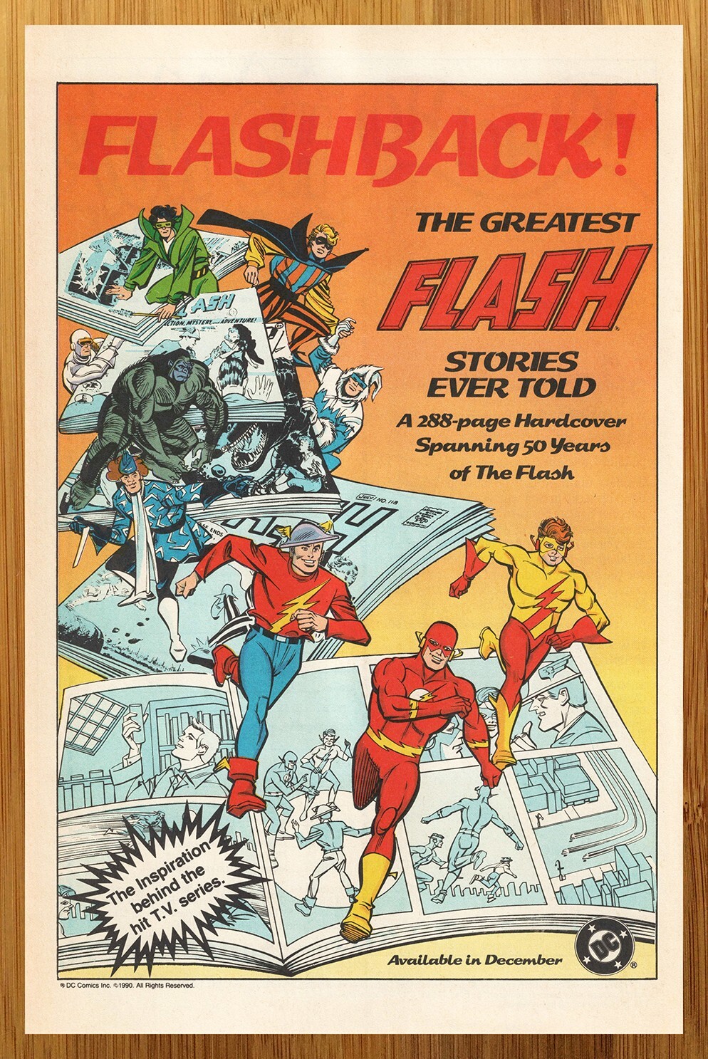 1990 DC Comics The Greatest Flash Stories Ever Told Print Ad/Poster ...