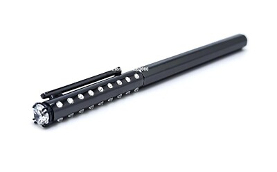 NEW 100% Authentic SWAROVSKI Brand Black lacquered Crystal Ballpoint ...