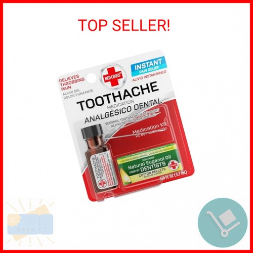 Red Cross Toothache Medicine Kit, Instant Pain Relief of Throbbing ...