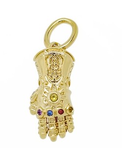 New Authentic PANDORA Gold Marvel The Avengers Infinity Gauntlet Charm ...