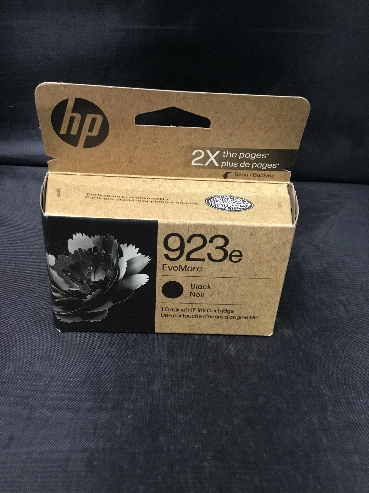 Authentic HP 923e EvoMore Ink Cartridge - Black (Expires 12-2025) Brand ...