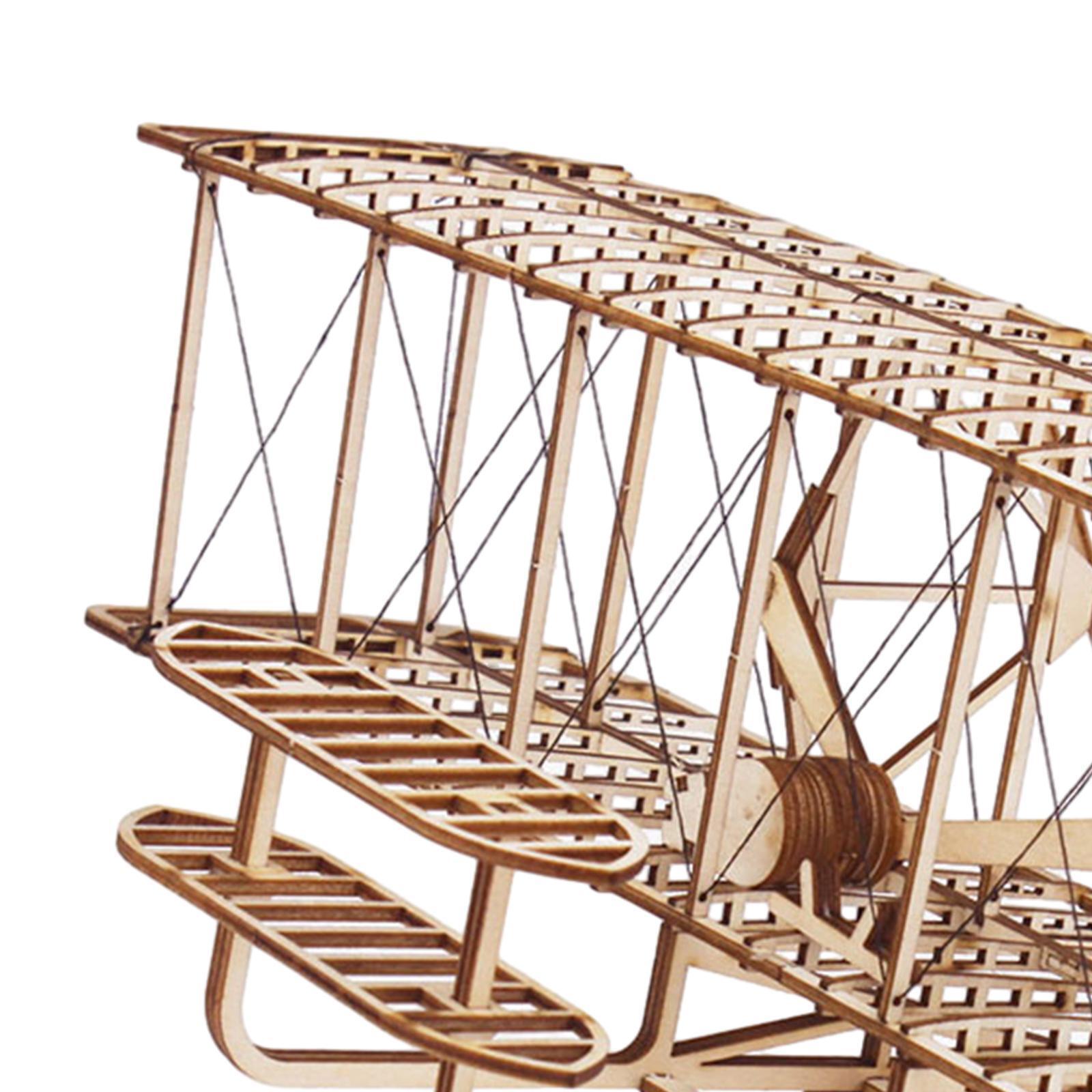 Wooden Airplane Model Stem Toys DIY 3D Planes Building Christmas ...