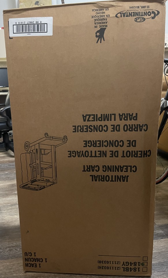 Janitorial Cart Heavy Duty Cleaning Utility Cart Service Cart 3 Shelf ...