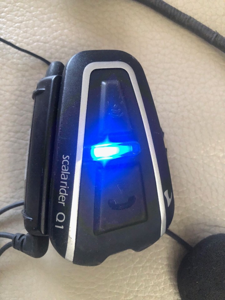 Scala Rider Q1 Motorcycle Helmet Bluetooth Headset tested to power on ...