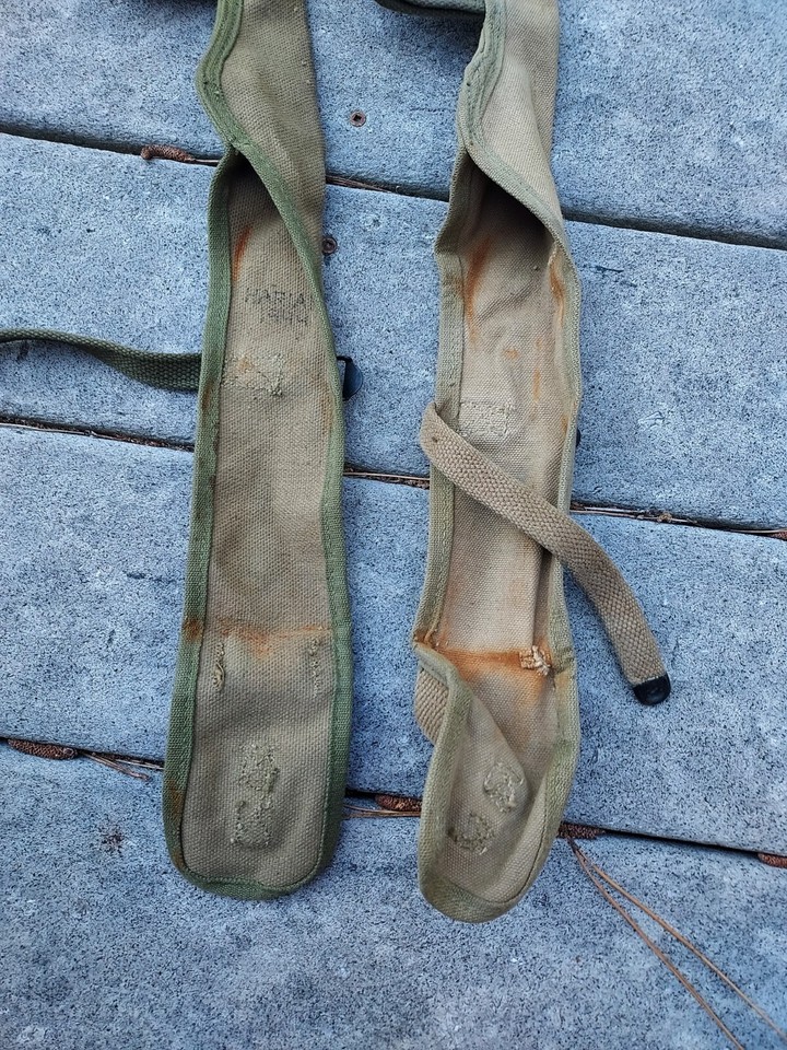 WW2 WWII US ARMY M1942 PICK AXE MATTOCK CARRIER COVER DATED 1944 | eBay