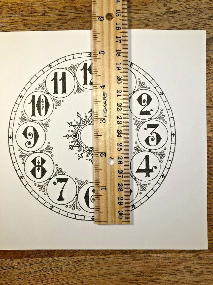 5 Inch Clock Replacement Paper Dial (Lot 158) | eBay