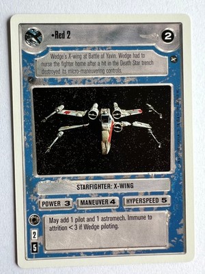 WB Star Wars CCG ANH A New Hope Revised Red 2 White Border WB | eBay