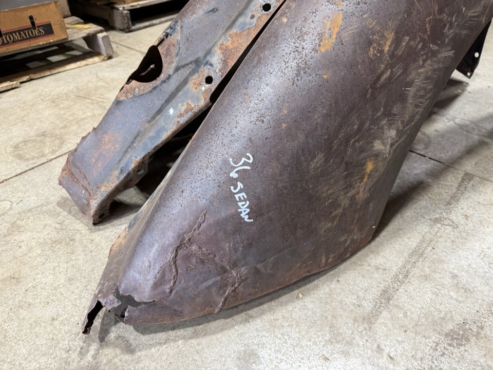 1936 Ford Sedan Rear Fenders Pair Tudor 4 Door Original Hot Rod Rat Rod ...