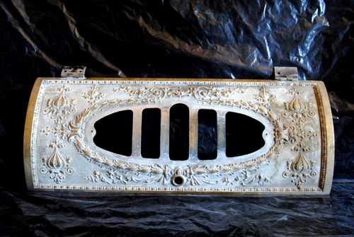 45-3/4 national cash register brass hinged front cover antique | eBay