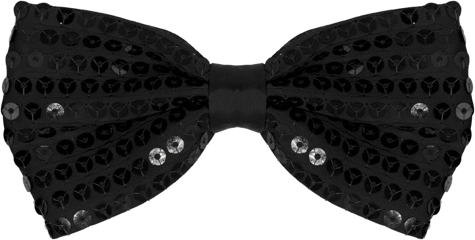 Men'S Pre Tied Sequin Bow Ties Tux Bowtie Solid Color Neck Bow Ties ...