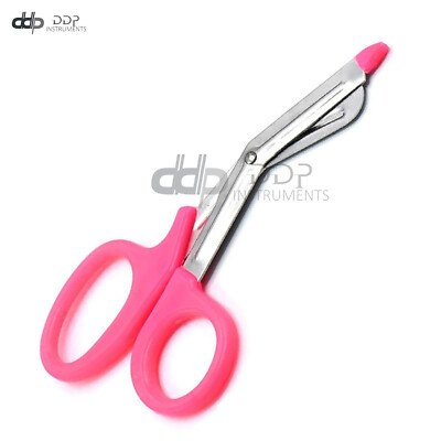 Pink EMT Paramedic Bandage Shears Scissors 7.5" W/Plastic Color Probe ...