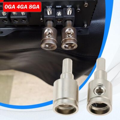 Pure Copper Car Audio Connector 0GA 4GA 8GA Power Ground Wire Terminal ...