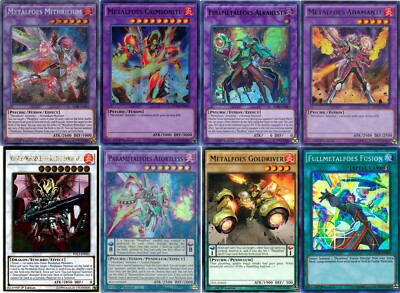 Yugioh Metalfoes Pendulum Deck - Mithrilium - Alkahest - Dracoslayer 55 ...