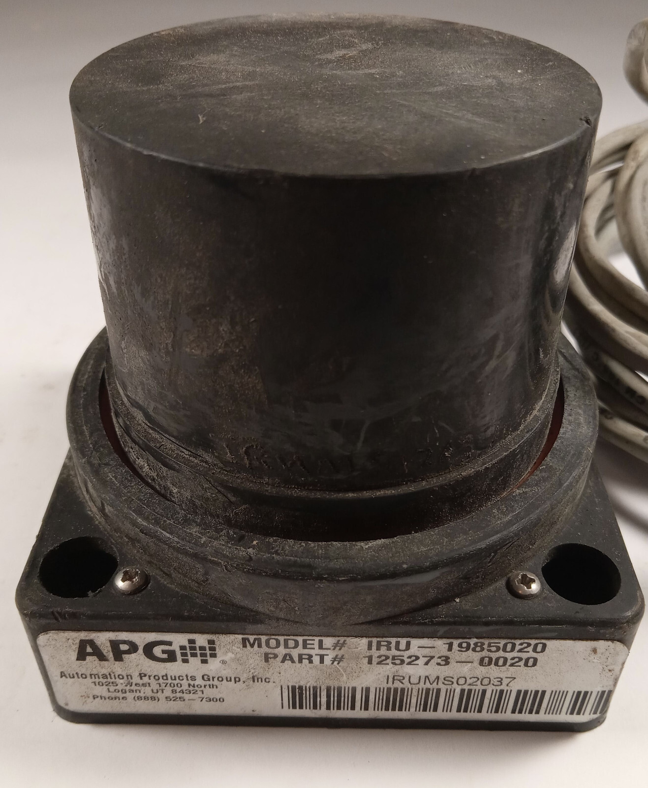 1 USED APG IRU-1985020 125273-0020 ULTRASONIC SENSOR UNB ***MAKE OFFER ...