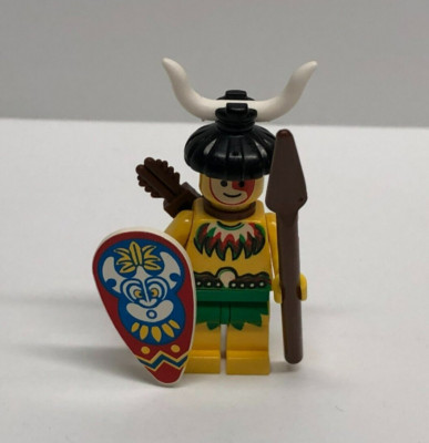 LEGO 6246 Islander Minifigure with Shield, Spear, Quiver Arrow ...