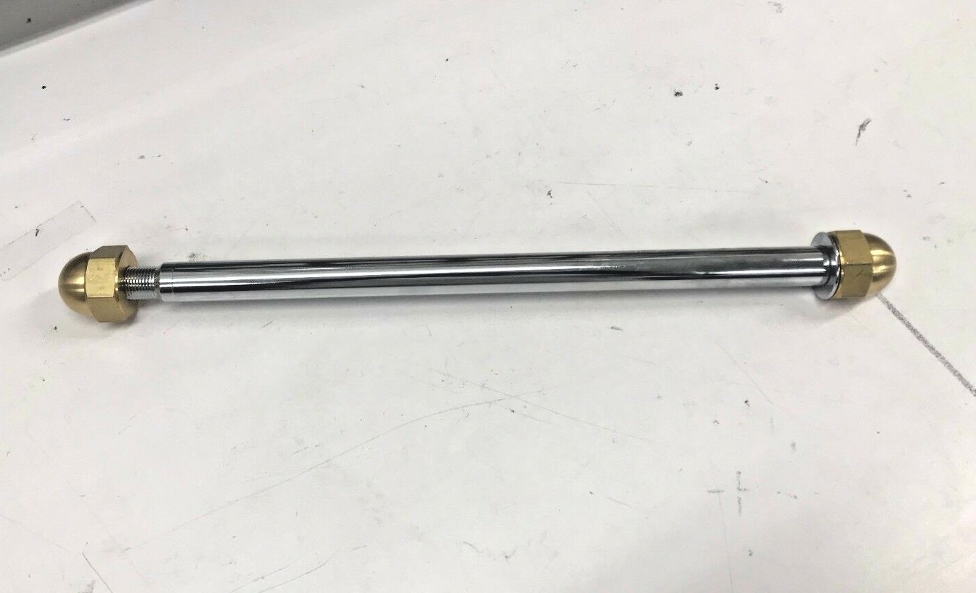 BRASS ACORN 16" CUSTOM CHOPPER FRAME REAR AXLE 3/4" harley cb750 xs650 ...