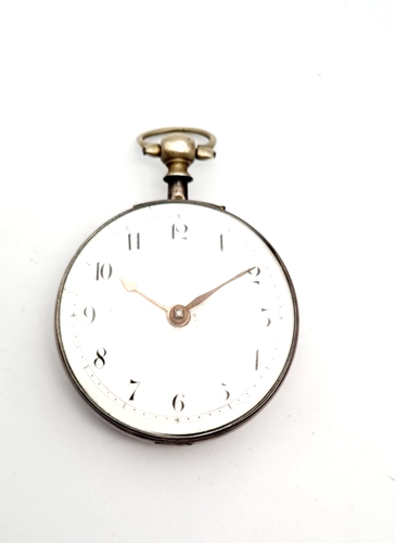 w sansom 1812 london george III silver verge fusee pair case pocket ...