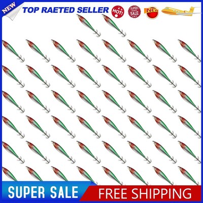 Luminous Fishing Bait Octopus Fishing Bait Squid Hook (Red Head-Green ...