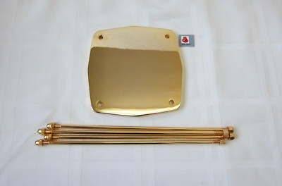 Lowrider Hydraulics Gold Plated Single Backing Plate & Rods Kit, shinny ...