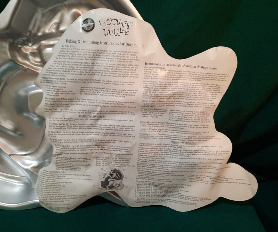 Wilton Bugs Bunny Cake Pan Metal Vintage 1996 New | eBay