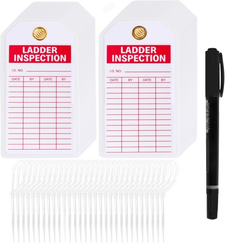 Lionshop Ladder Safety Inspection Tags, 25PACK, Record Tag | eBay