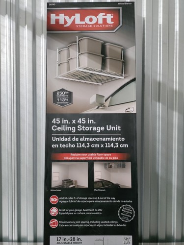 HyLoft 45-Inch by 45-Inch Overhead Storage System, Ceiling Garage Shelf ...