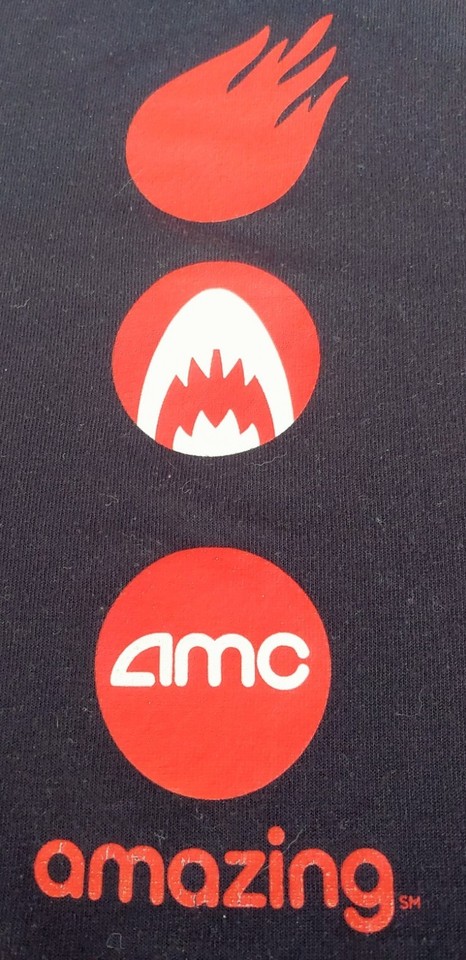 AMC THEATRE Adult Medium shirt 100% polyester | eBay