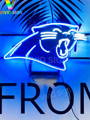 Carolina Panthers Beer Neon Sign Light 19x15 HD Printing Bar Sport Pub ...