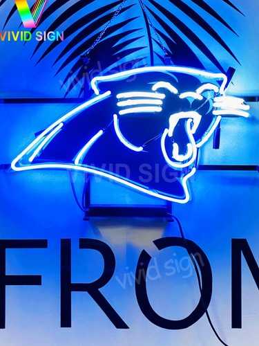 Carolina Panthers Beer Neon Sign Light 19x15 HD Printing Bar Sport Pub ...