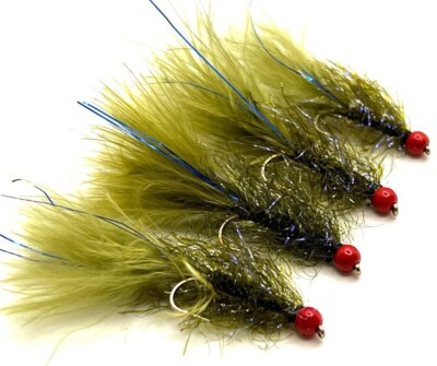 4 6 8 Trout fly fishing flies lures HOT HEAD BLUE FLASH DAMSELS BARBED ...