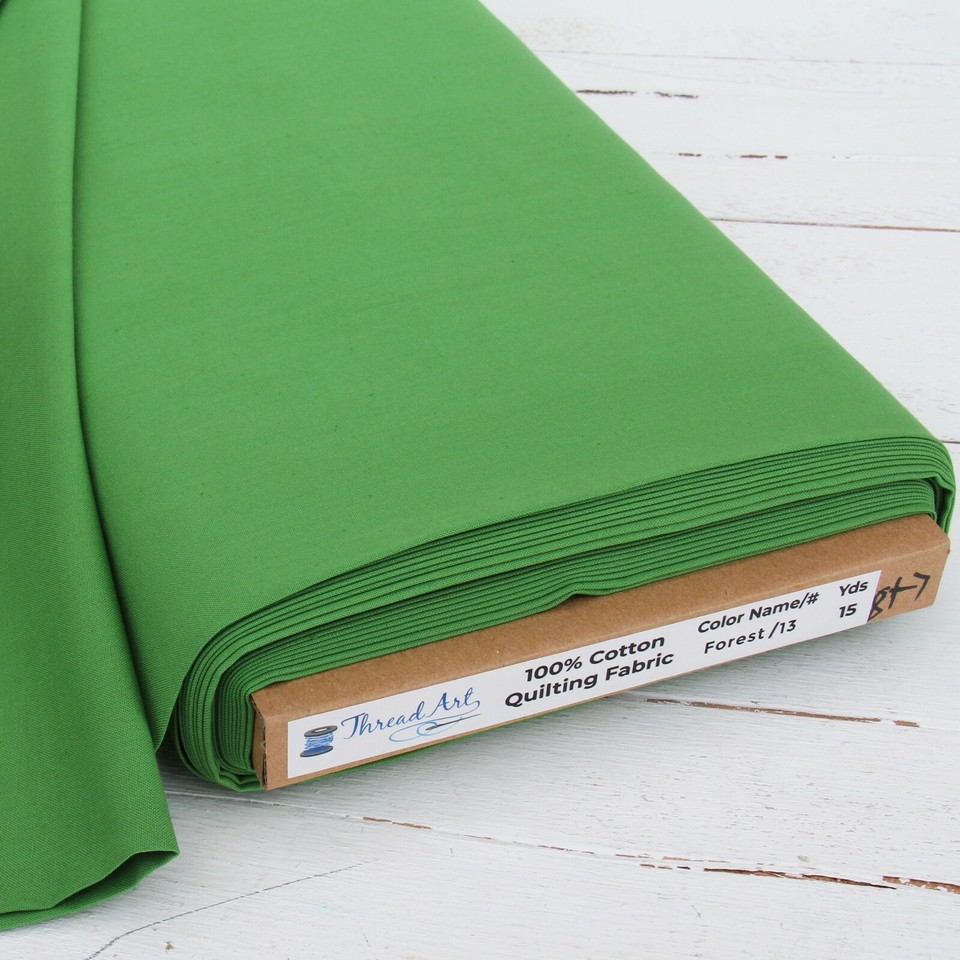 Premium Cotton Quilting Fabric in 43 Solid Colors - Sold By The Yard | eBay