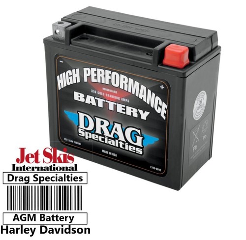 Drag Specialties High Performance AGM Battery YTX20HL-BS for Harley ...