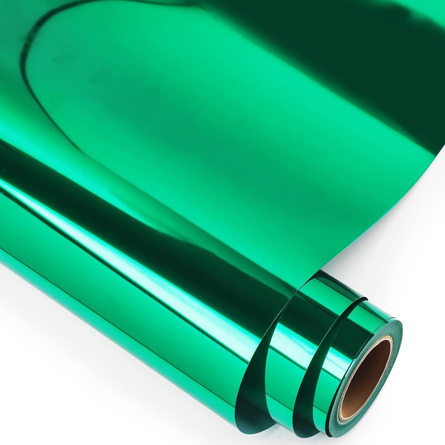 12" x 8ft Green Metallic Foil HTV Heat Transfer Iron on Vinyl 1 Roll ...
