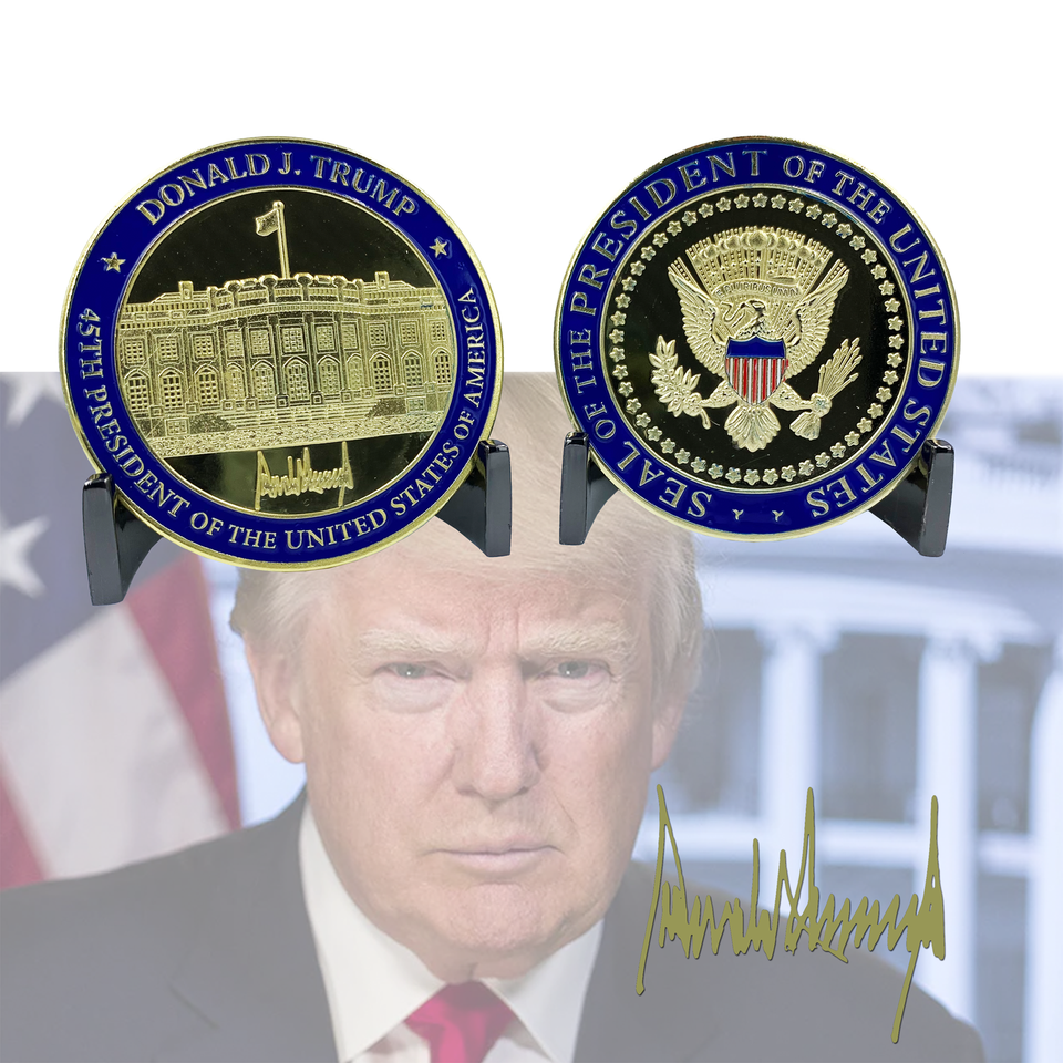 BL4-002 45th President DONALD J. TRUMP Challenge Coin White House POTUS ...