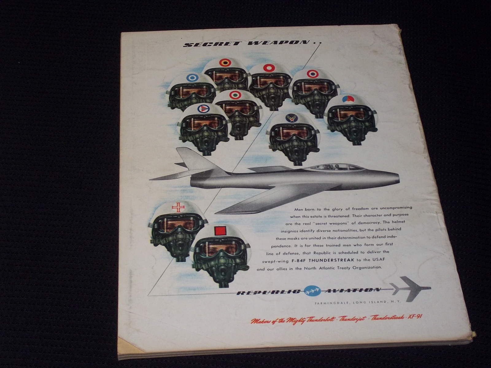 1953-1954 AIR PROGRESS MAGAZINE - TODAY & TOMORROW FRONT COVER - E 7096 ...