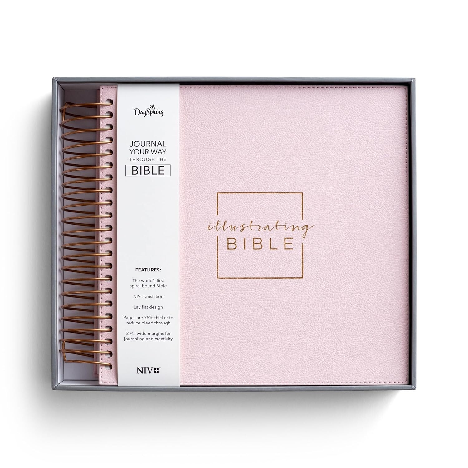 Illustrating Bible NIV Pink (Spiral Bound Journaling Bible) New In Box ...
