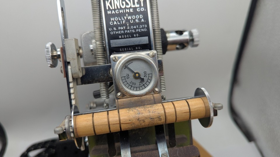 Kingsley M-50 Hot Foil Stamping Machine VINTAGE WORKING LOOK NICE ...