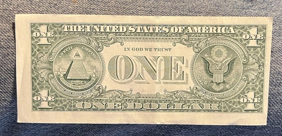 $1 ONE US DOLLAR BILL NOTE MISCUT MISALIGNED OFF CENTER ERROR 2017A | eBay