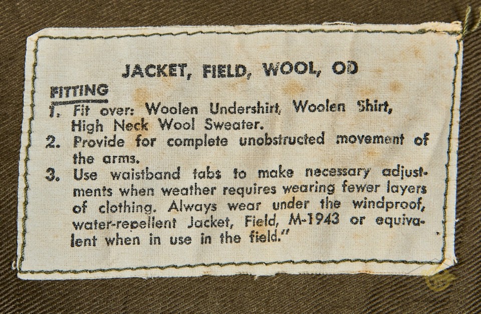 WWII US Ike Jacket Staff Sergeant Tank Destroyer 70th Infantry Read ...