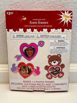 Create Your Own VALENTINES Foam FRAMES Craft Kit Makes 12 Frames | eBay